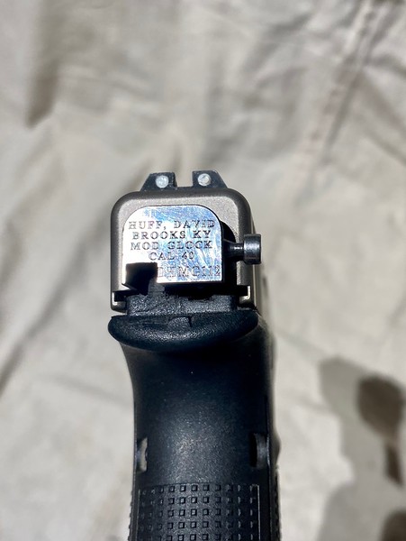 GS | Gun Auction: Glock 40 w/Stock NO Law Letter POST SAMPLE MACHINE GUN