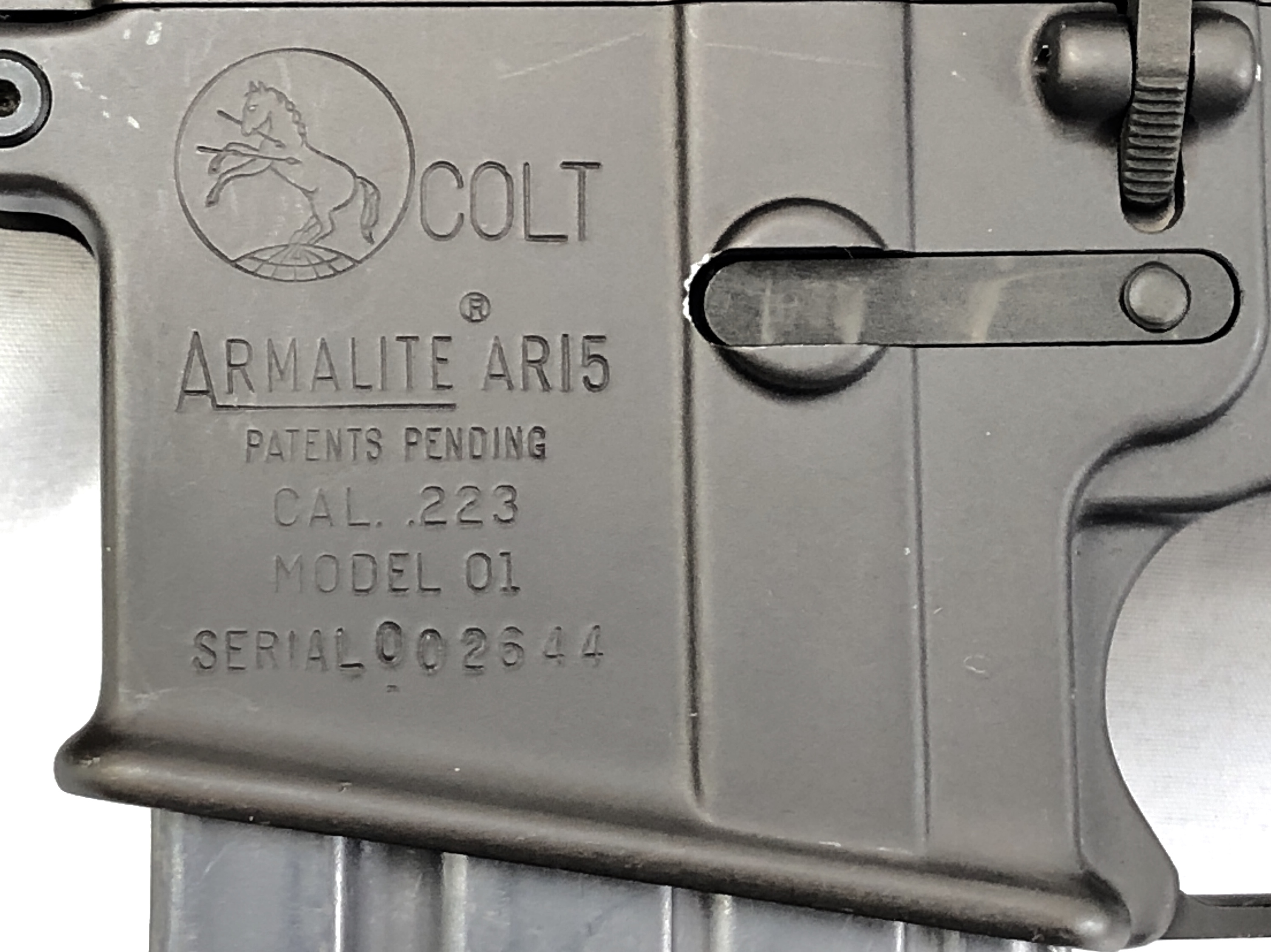 GS | Gun Auction: Rare Colt Armalite AR-15 Model 1 .223rem Transferable ...