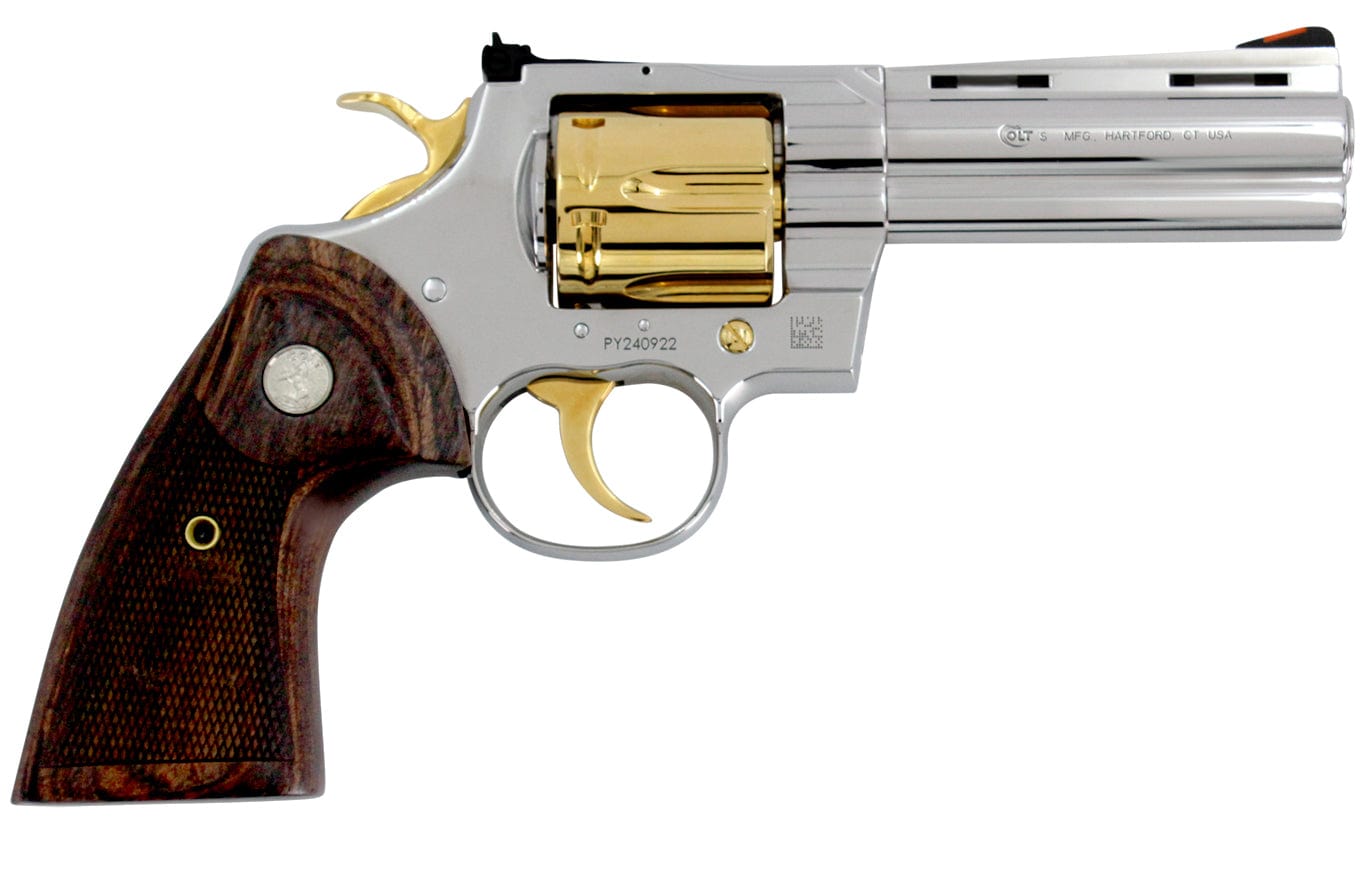 GS | Gun Auction: Colt Python 4", 357 Magnum | 38 Special - 24k Gold ...