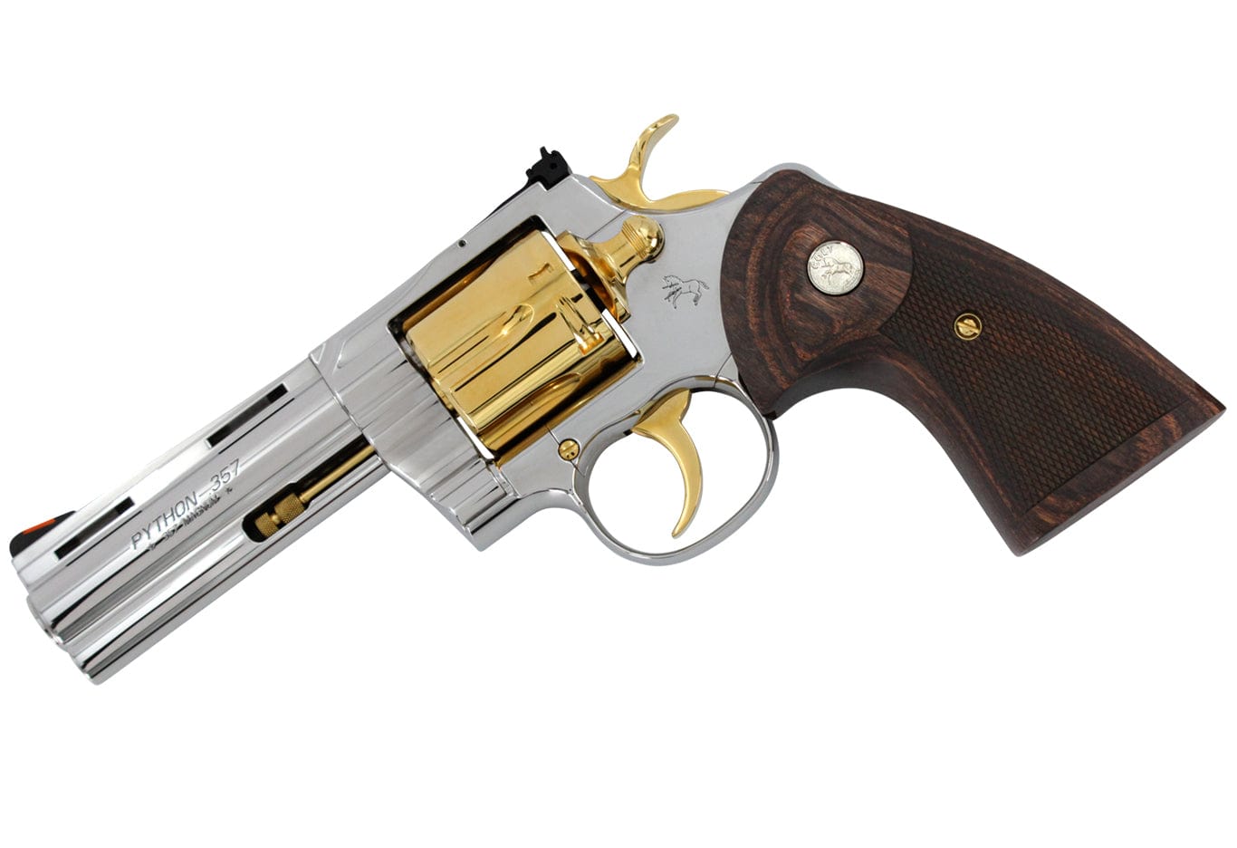GS | Gun Auction: Colt Python 4", 357 Magnum | 38 Special - 24k Gold ...