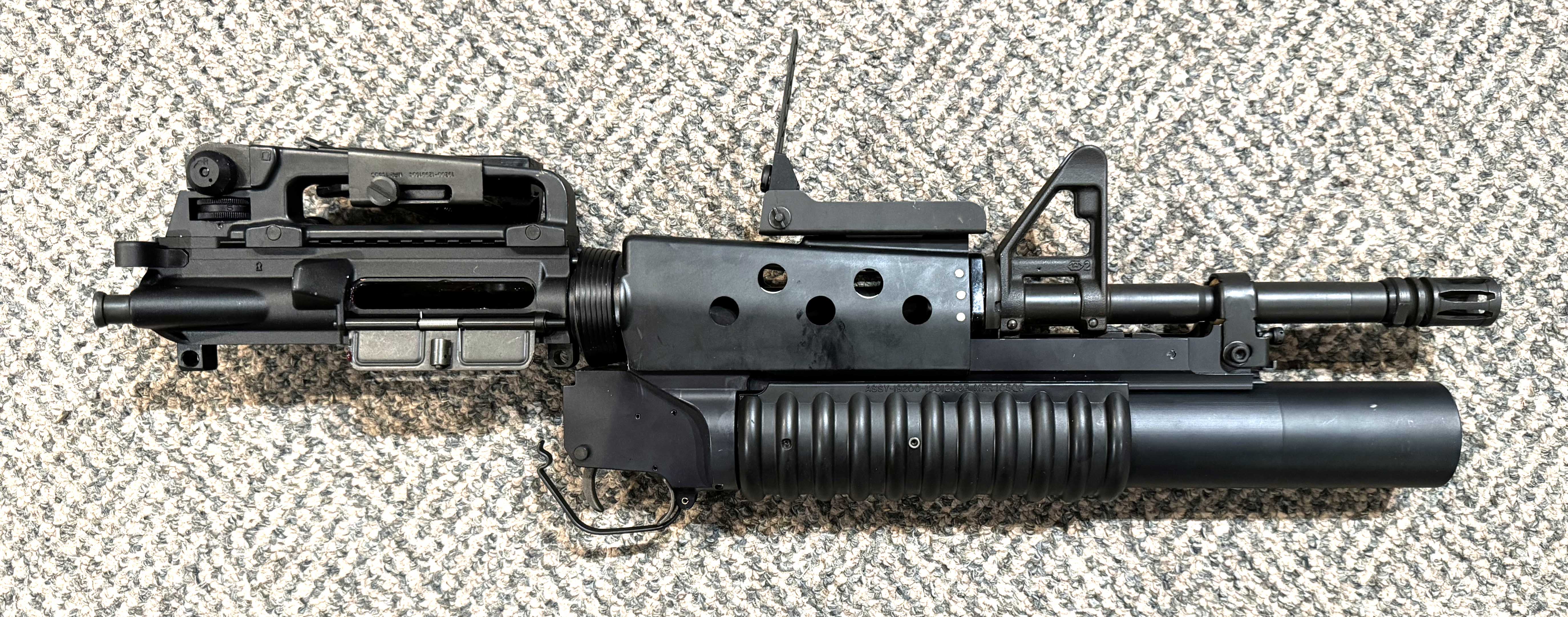 M203 Grenade Launcher on DPMS Upper Receiver for Sale | M6 | GunSpot