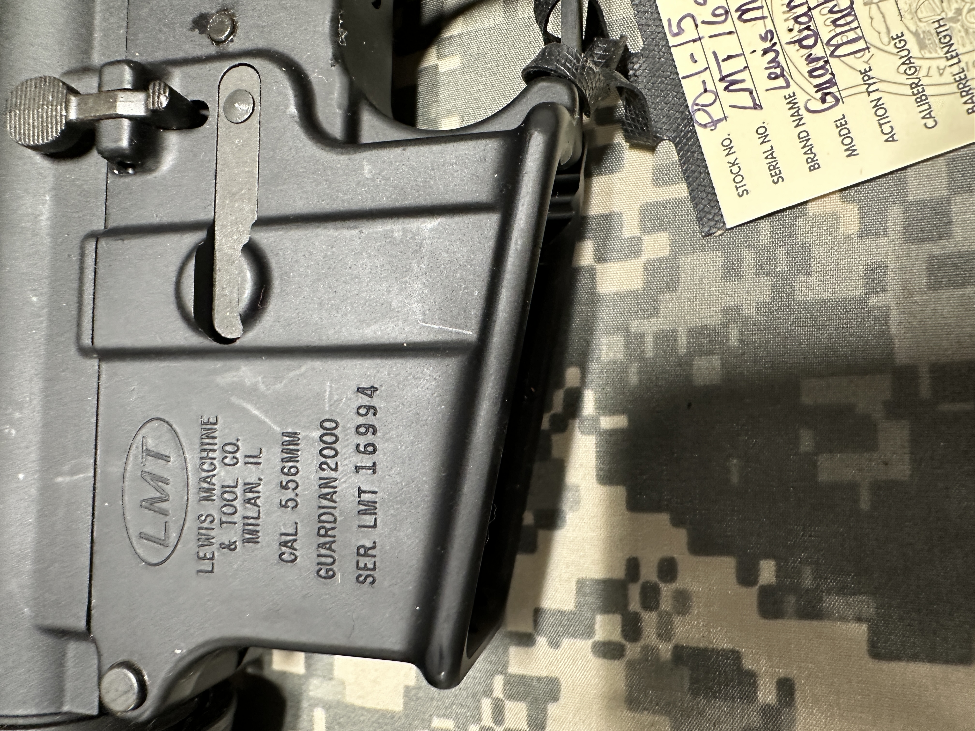 GS | Gun Auction: NO LAW LETTER POST SAMPLE LMT Guardian 2000 Gas ...